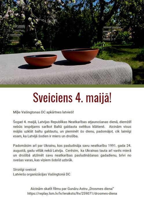 4. maijs :: Vašingtonas DC ev. lut. draudze